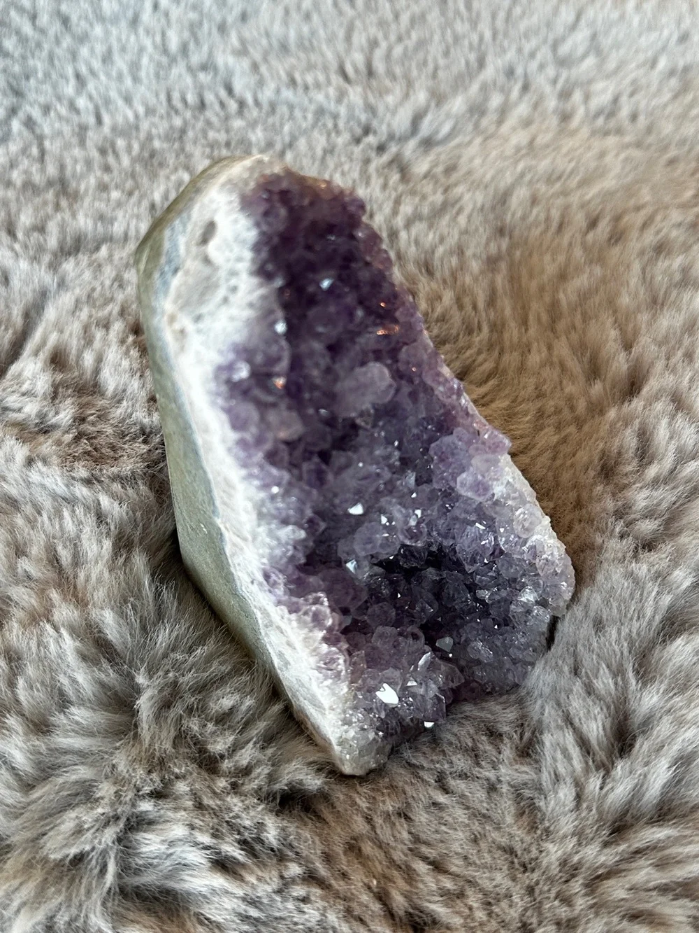 Accents | Purple Amethyst Geode Crystal Cluster | Poshmark